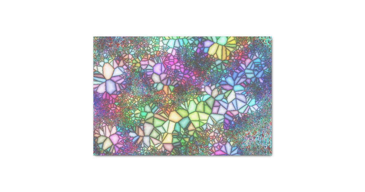 Stained Glass Mosaic Tissue Paper | Zazzle