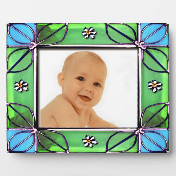 Stained Glass Photo Frame Plaque | Zazzle