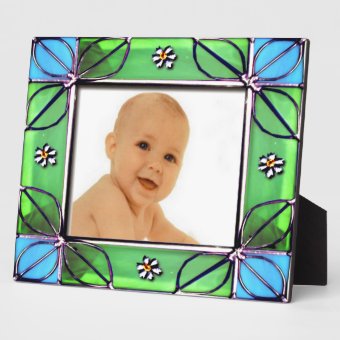 Stained Glass Photo Frame Plaque | Zazzle