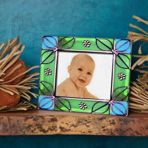 Stained Glass Photo Frame Plaque | Zazzle