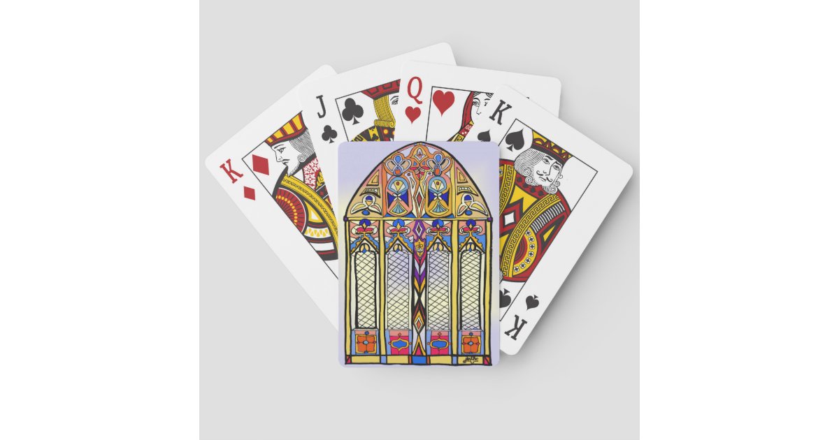Stained Glass Playing Cards | Zazzle