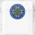 Stained Glass Rose Window Mandala Sticker | Zazzle