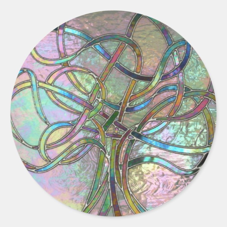 Stained Glass sticker (Lifes Lights) | Zazzle