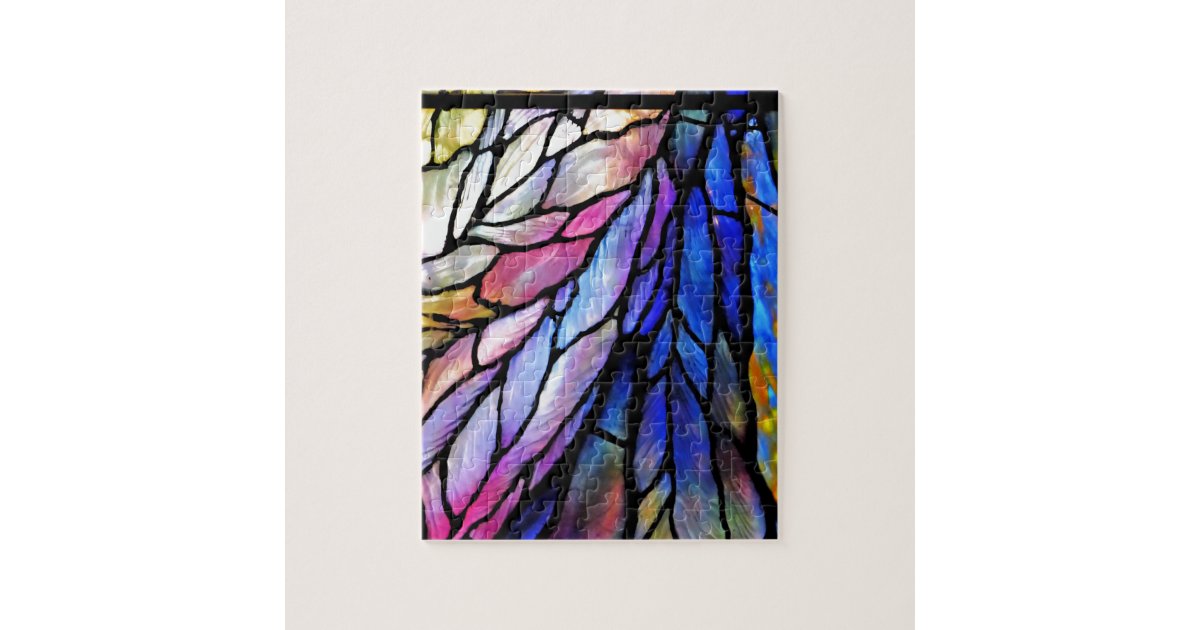 Stained Glass, Tiffany - Style, Jigsaw Puzzle | Zazzle