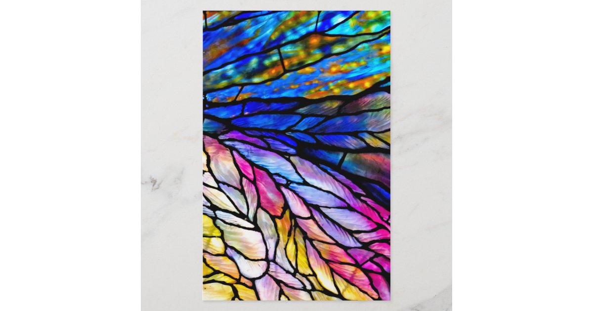 Stained Glass, Tiffany - Style, Stationery | Zazzle