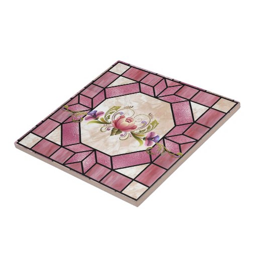Stained Glass Tile Design - SRF | Zazzle