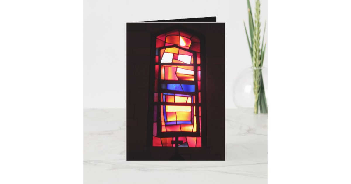 Stained Glass Window Card | Zazzle