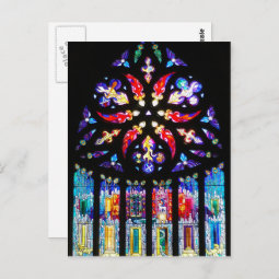 Stained Glass Window in Scotland Postcard | Zazzle