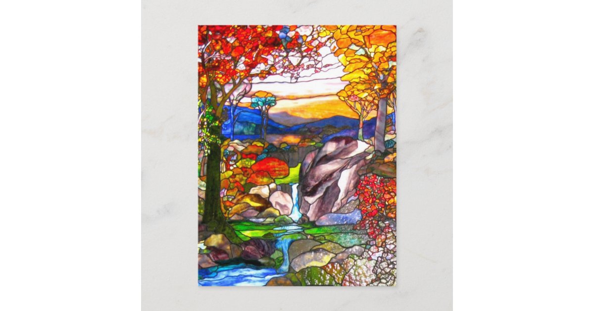 Stained Glass Window Postcard | Zazzle