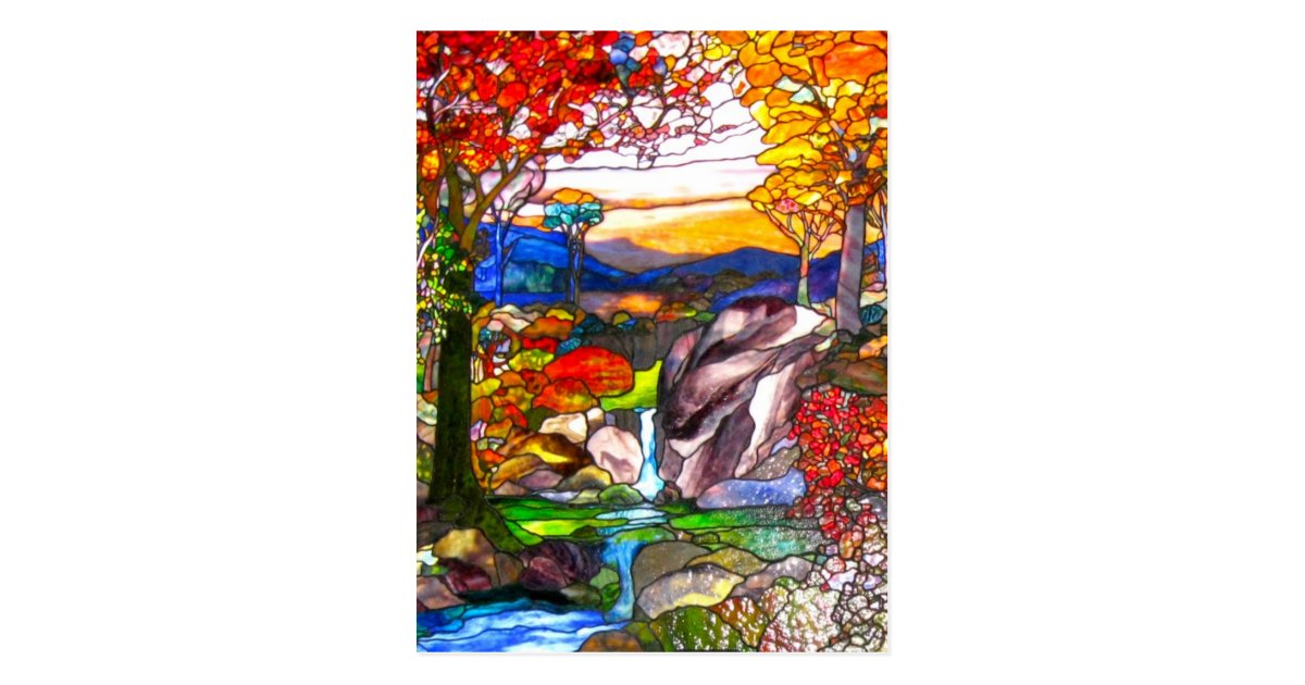 Stained Glass Window Postcard | Zazzle.com