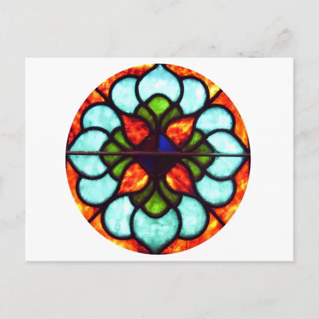 Stained Glass Window Postcard | Zazzle