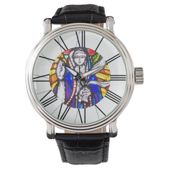 Stained Glass with Roman Numerals Design. Watch | Zazzle.com