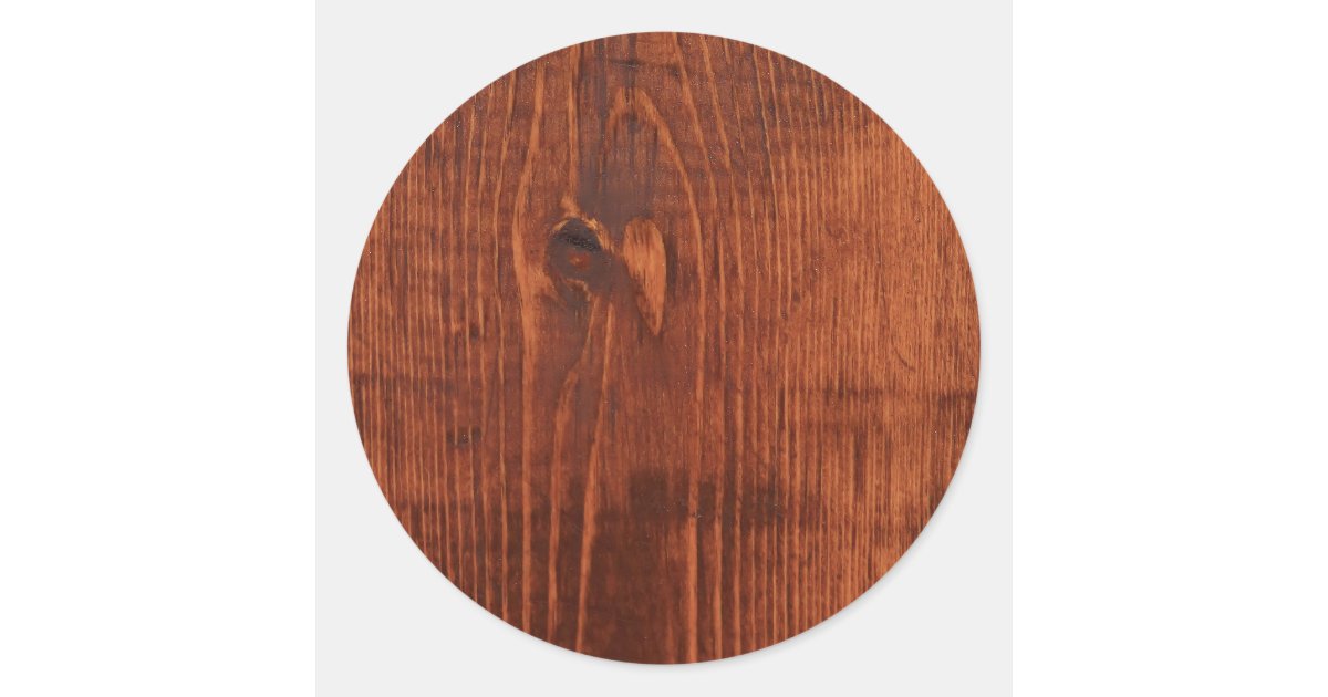 Stained Wood Look Stickers | Zazzle