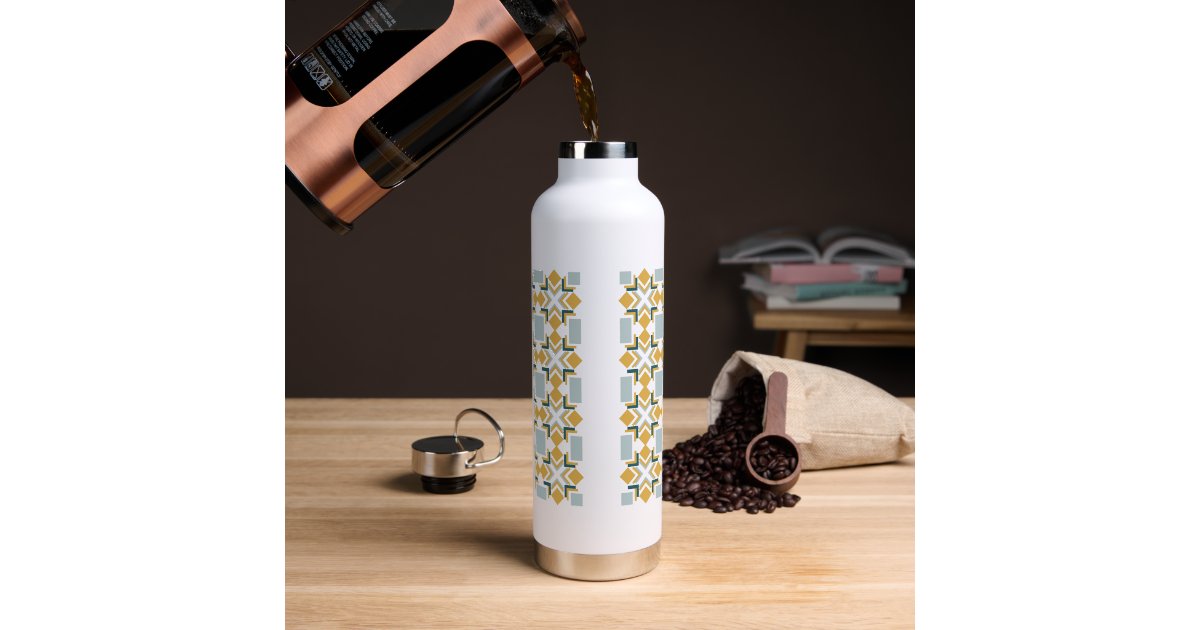 Stainless Steel Bottles Geometric Design | Zazzle