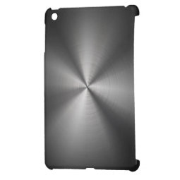 Stainless Steel Dark Metal iPad Mini Case | Zazzle