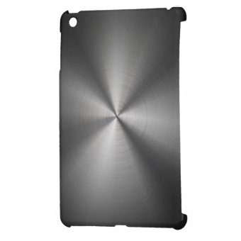 Stainless Steel Dark Metal iPad Mini Case | Zazzle