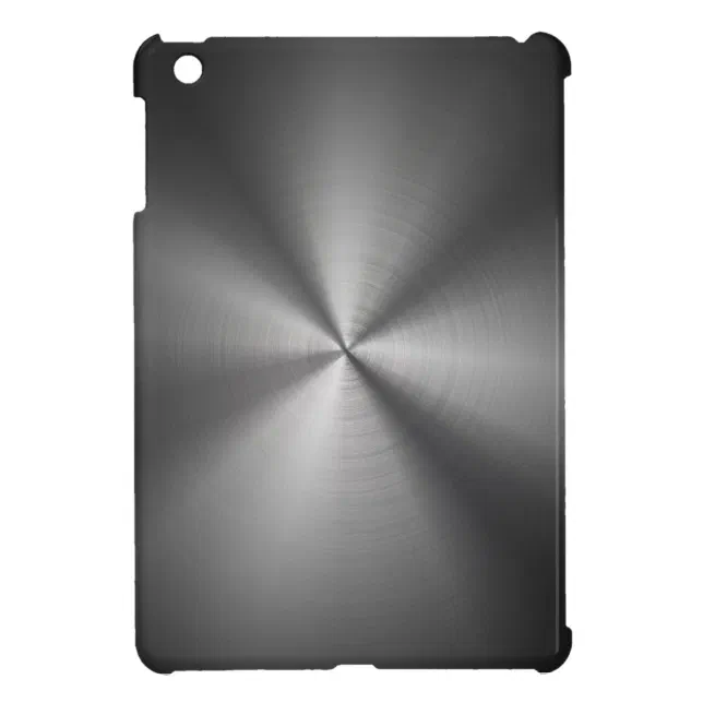 Stainless Steel Dark Metal iPad Mini Case | Zazzle