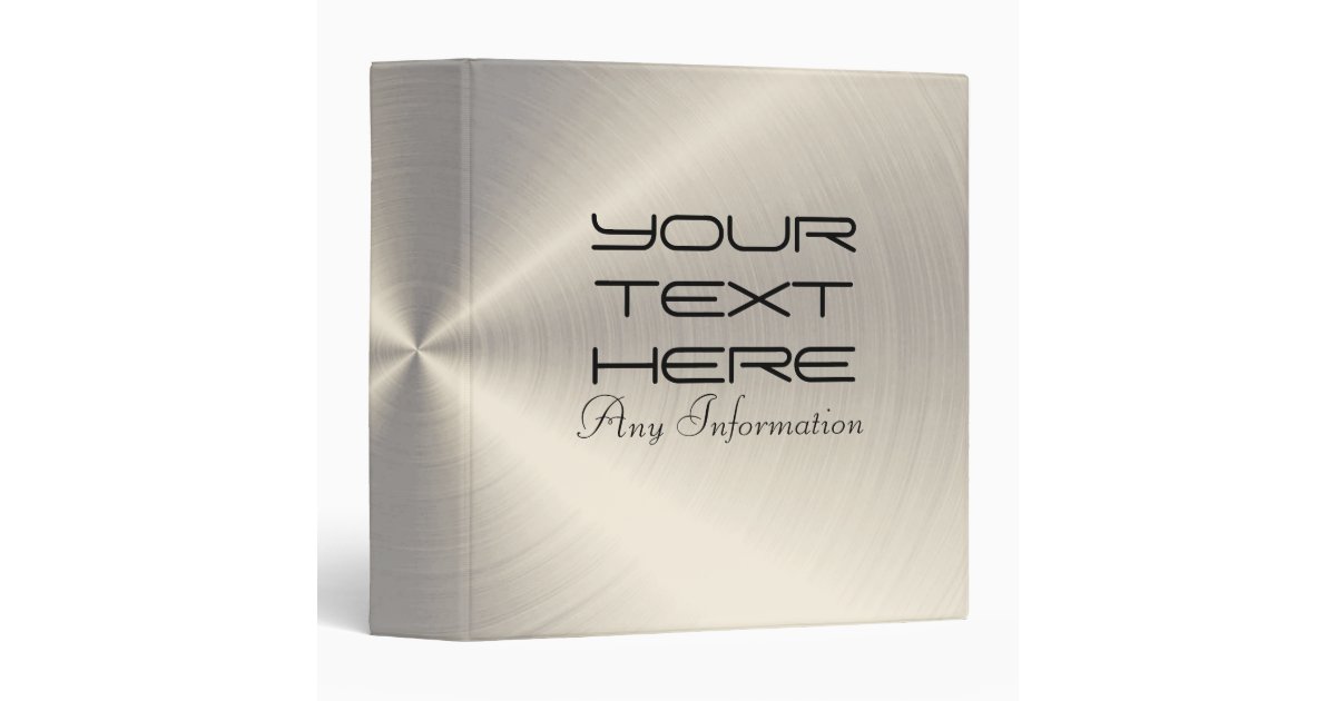 Stainless Steel Metal Binder | Zazzle