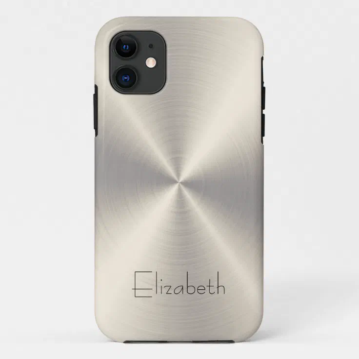 Stainless Steel Metal Case-Mate iPhone Case | Zazzle