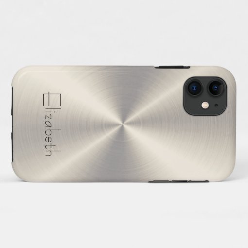 Stainless Steel Metal Case-Mate iPhone Case | Zazzle