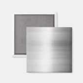Stainless Steel Metal Look Magnet | Zazzle