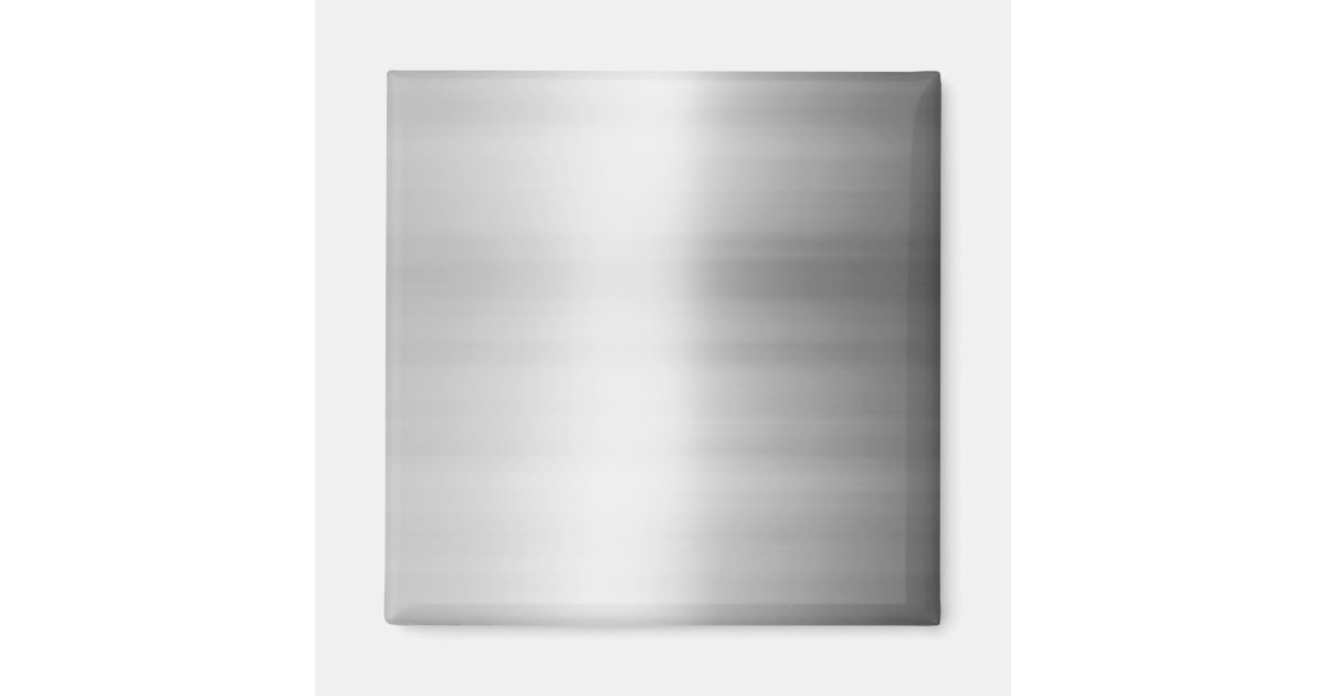 Stainless Steel Metal Look Magnet | Zazzle