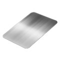 Stainless Steel Metal Look Magnet | Zazzle