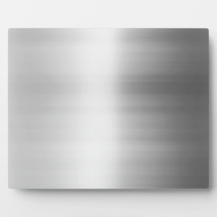 Stainless Steel Metal Look Plaque | Zazzle