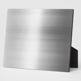 Stainless Steel Metal Look Plaque | Zazzle