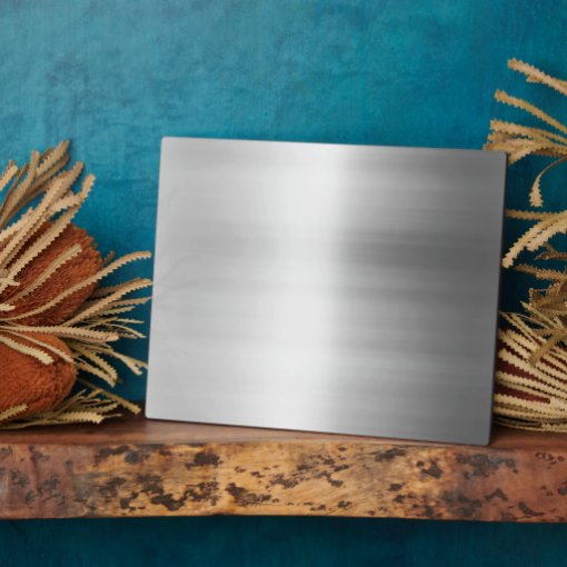 Stainless Steel Metal Look Plaque | Zazzle
