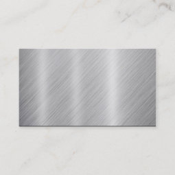 Stainless Steel texture "Blank" Business Card | Zazzle