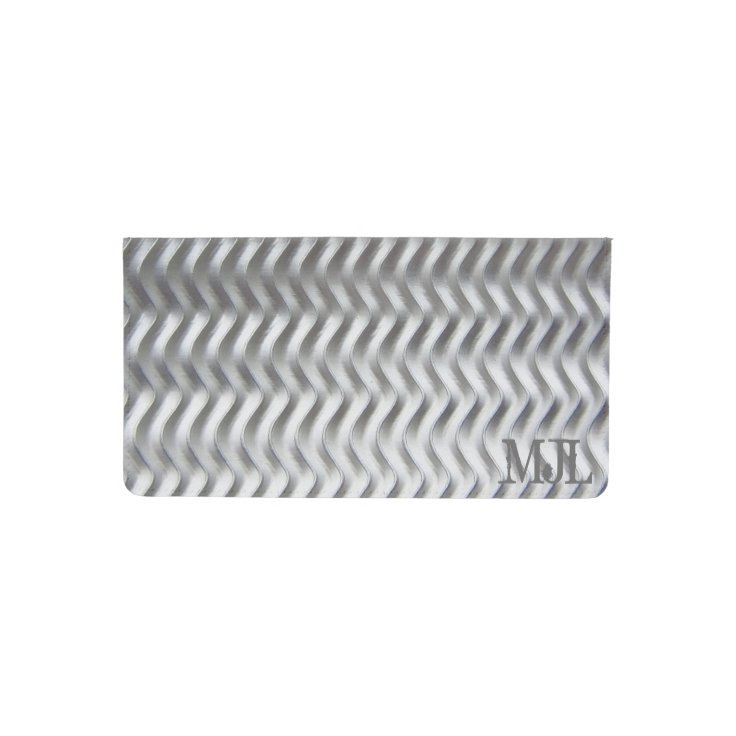 Stainless Steel Textured Industrial Metal Sheet Checkbook Cover | Zazzle