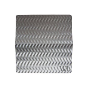 Stainless Steel Textured Industrial Metal Sheet Checkbook Cover | Zazzle