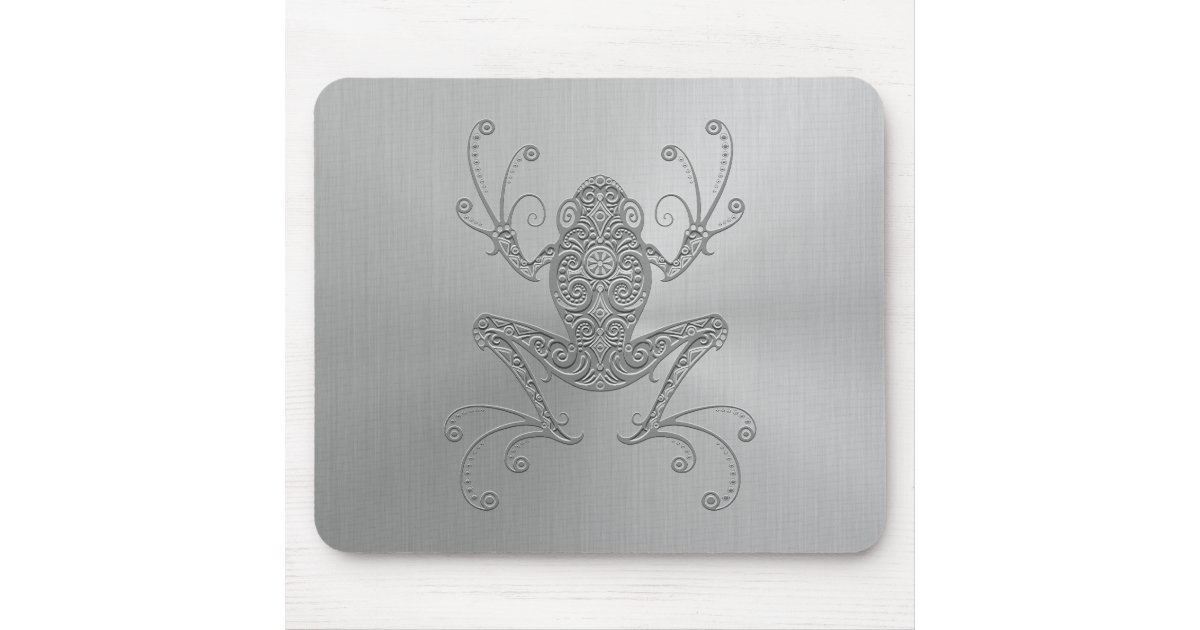 Stainless Steel Tree Frog Mouse Pad | Zazzle