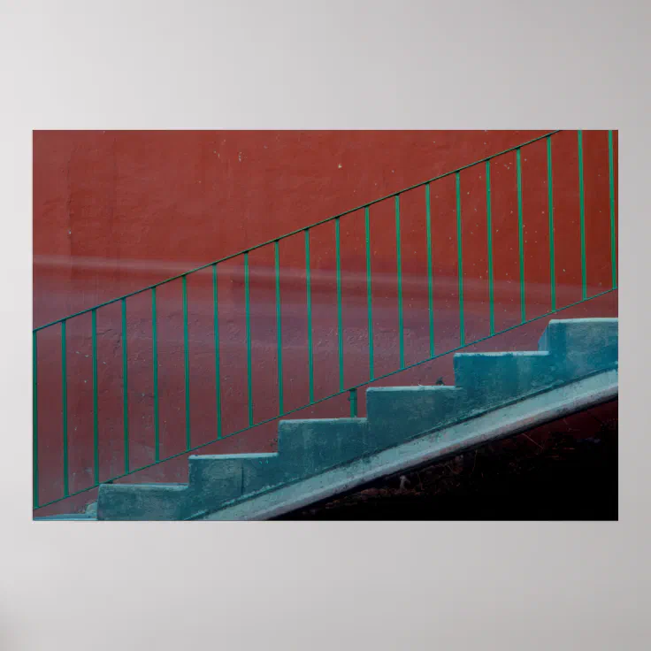 Stairs And Railing Still Life Poster | Zazzle