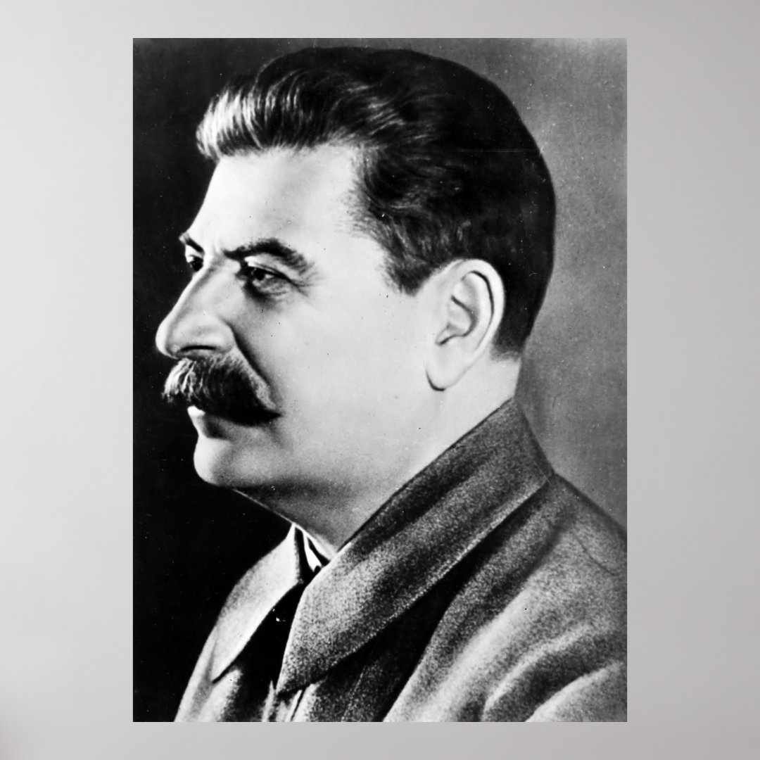 Stalin photo portrait poster | Zazzle