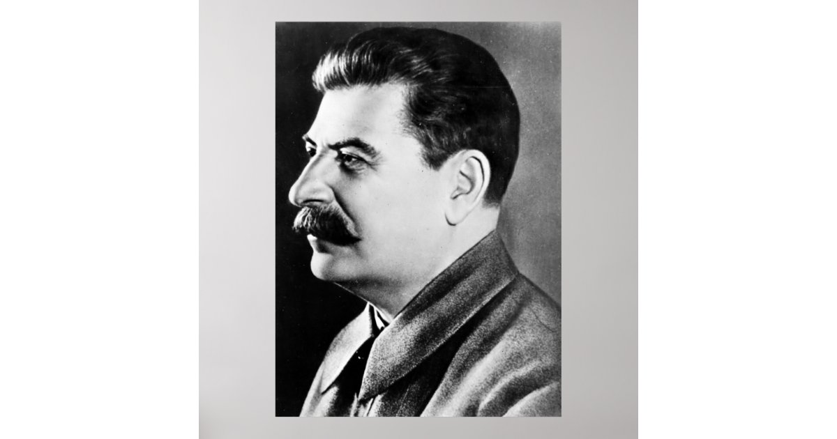Stalin photo portrait poster | Zazzle