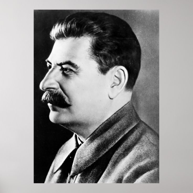 Stalin photo portrait poster | Zazzle
