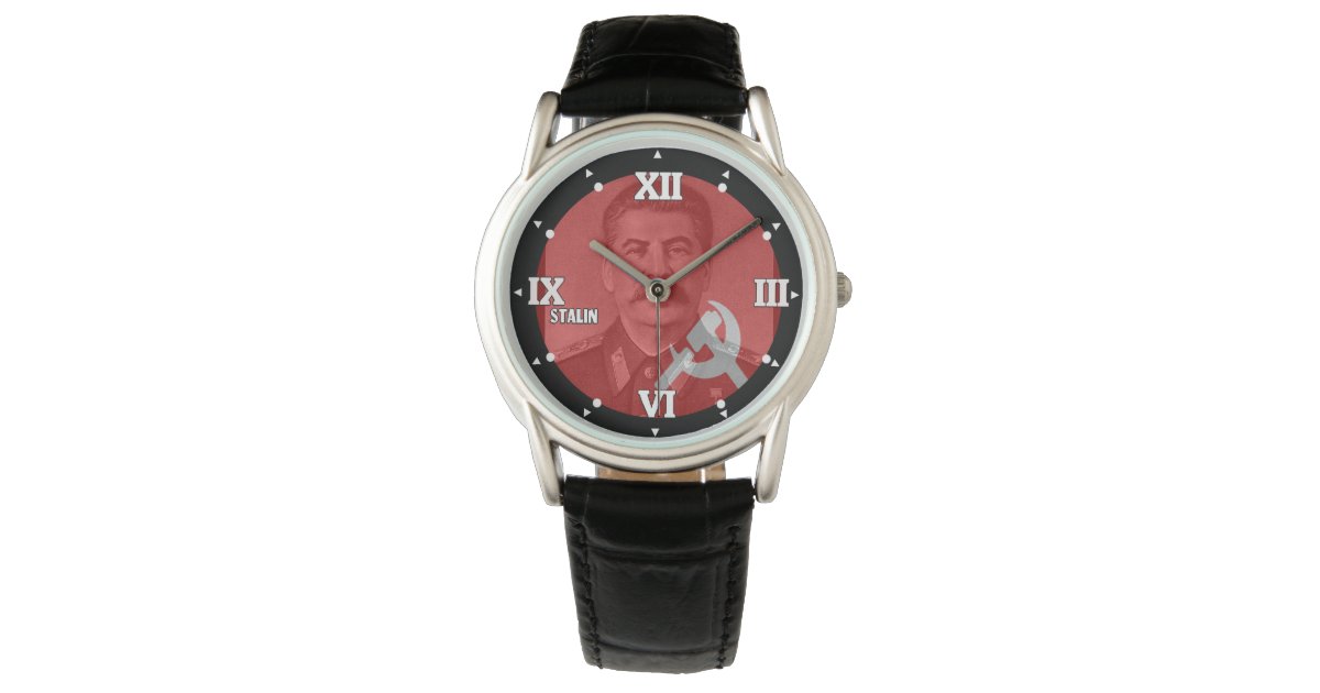 Stalin USSR Communist CCCP History Figure Watch | Zazzle