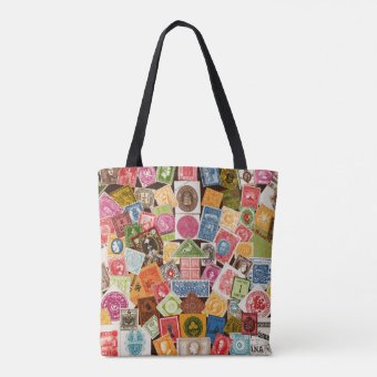 Stamp Collector Tote Bag | Zazzle