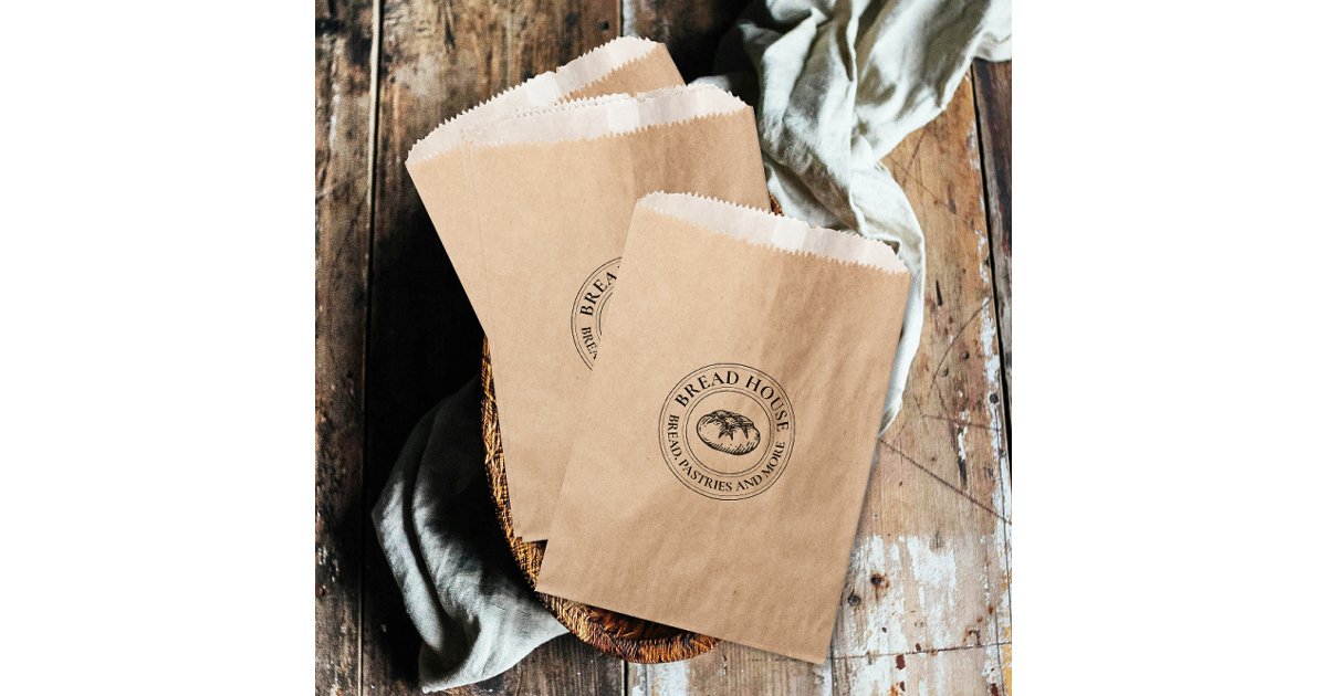 Stamp Logo Paper Bags | Zazzle