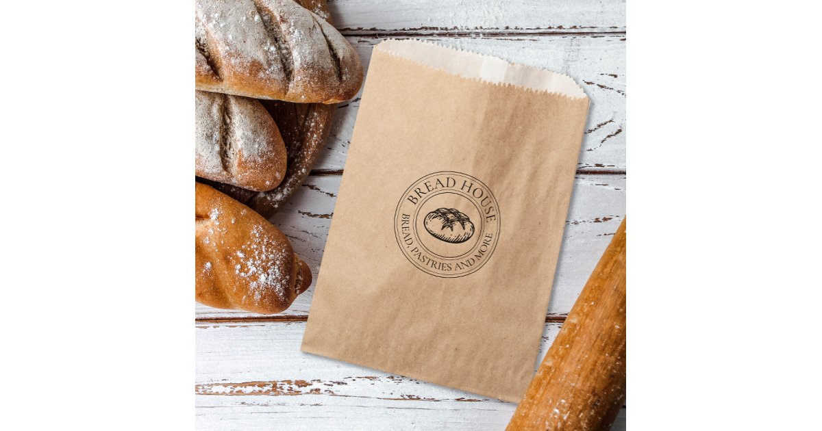 Stamp Logo Paper Bags | Zazzle