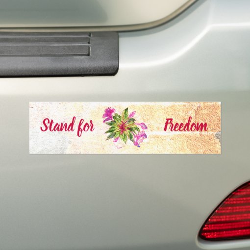 Stand for Freedom Balsam Bouquet Bumper Sticker | Zazzle