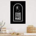 Stand Guard At the Door Of Your Mind - Quote Poster | Zazzle