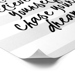 Stand Strong, Be Yourself Motivational Quote Print | Zazzle