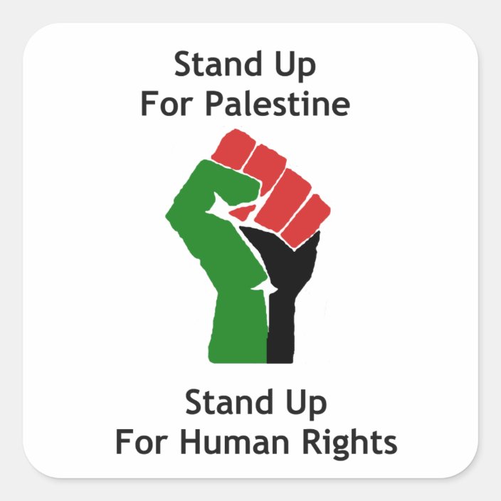 Stand Up For Palestine Sticker | Zazzle.com