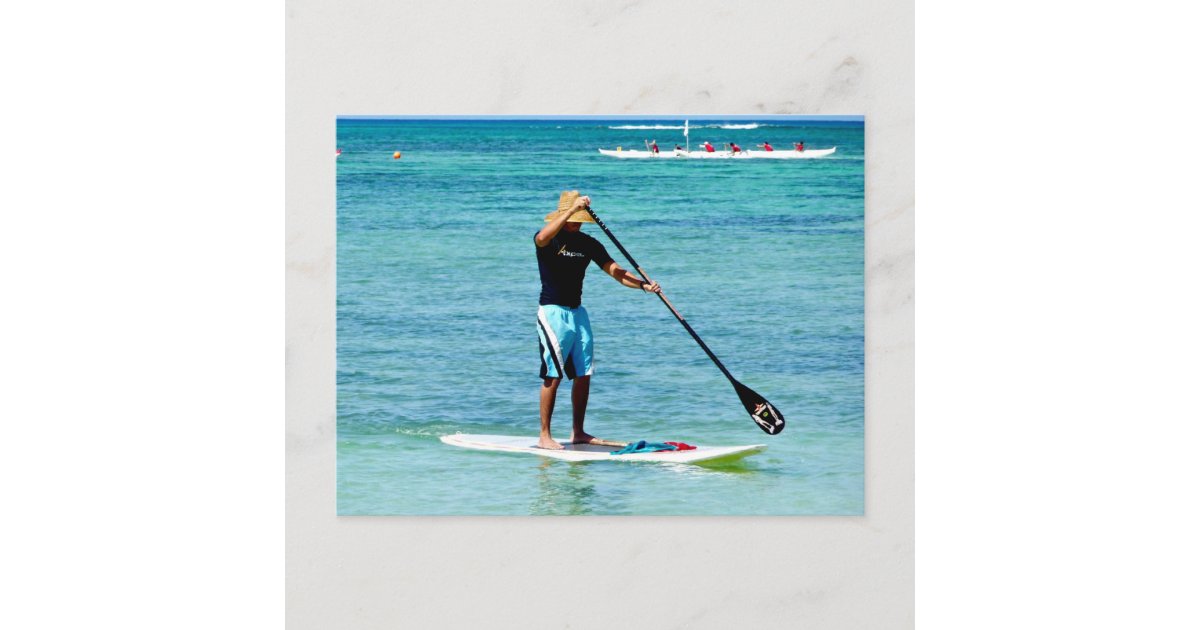 Stand-up Paddle Board - Saipan, Micronesia Postcard | Zazzle