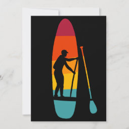 Stand Up Paddle Board SUP Custom Party Invitation | Zazzle