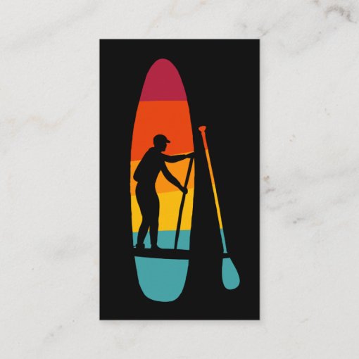 Stand Up Paddle Board SUP Paddleboarding Rental Business Card | Zazzle