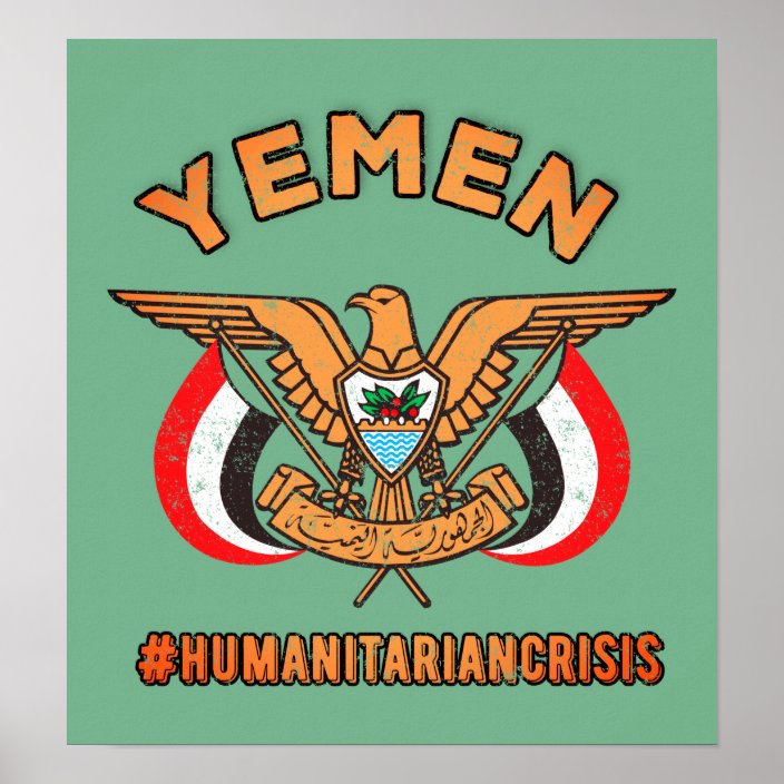 Stand With Yemen, Golden Eagle National Emblem Poster | Zazzle.com
